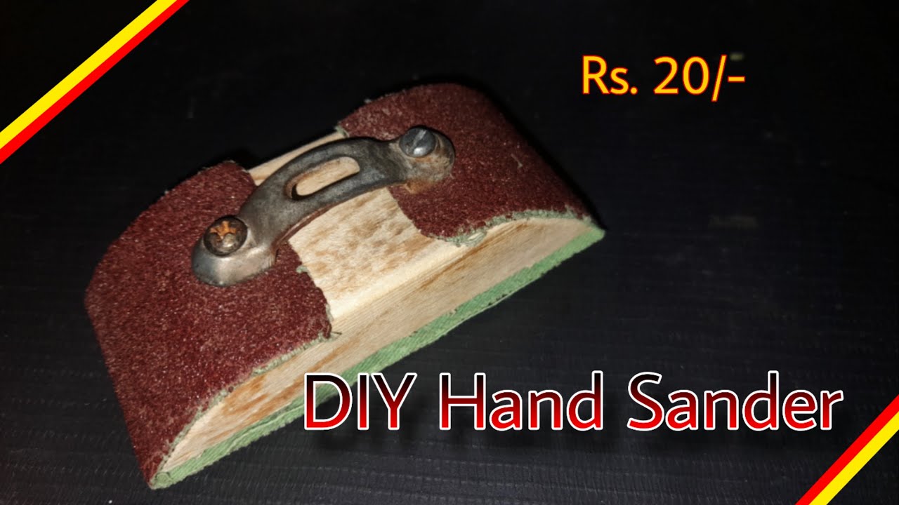How to make a simple hand sander - YouTube