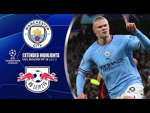 man city vs Rb leipzing 7-0 earling halland 5 goal# champions league ...