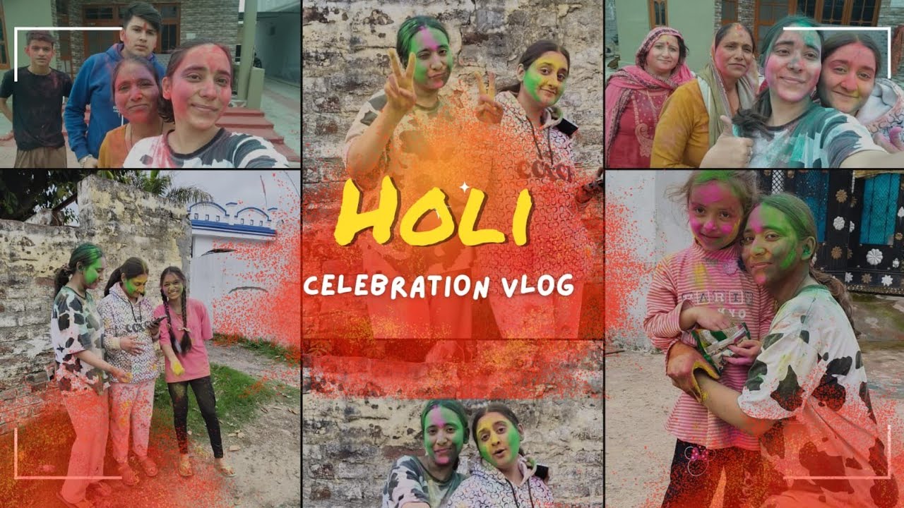 Hmare Dhamakedar Holi Celebration// Colour holi Grease holi // Holi ...