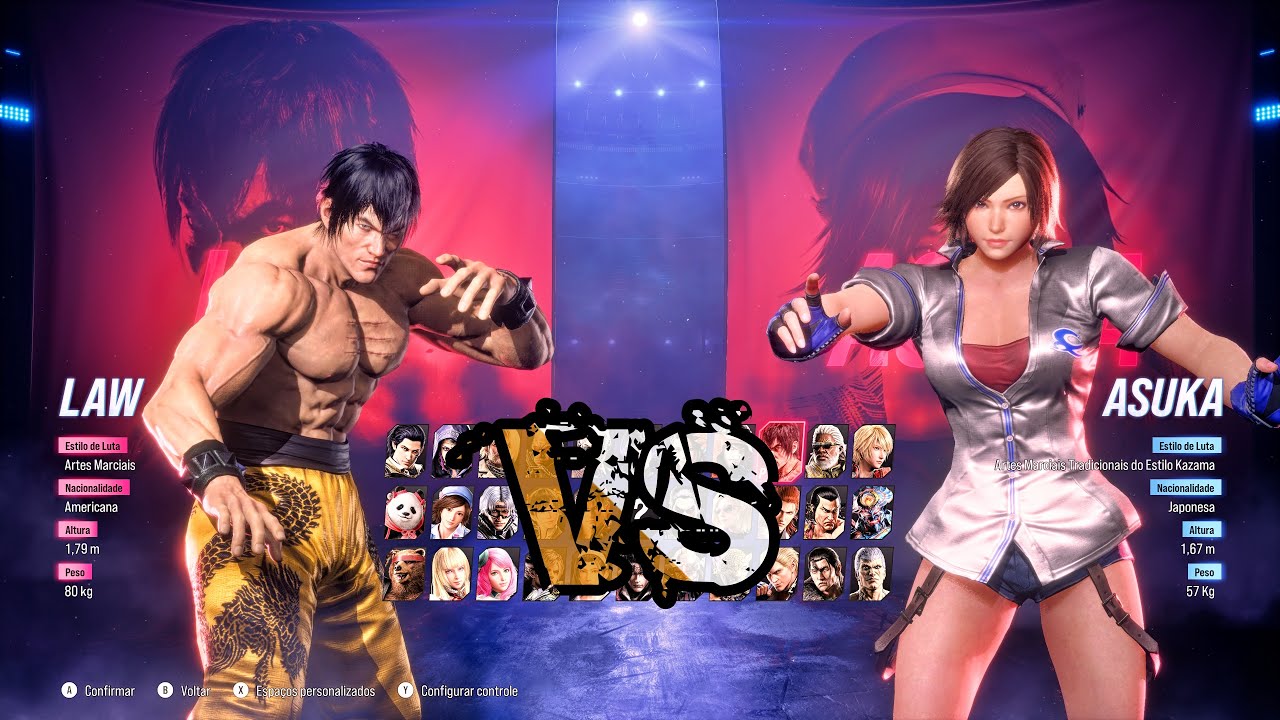 TEKKEN 8: LAW🆚ASUKA (RTX 3080 + R7 7800x3D + 32GB) 🎮 em Português PT-BR ...