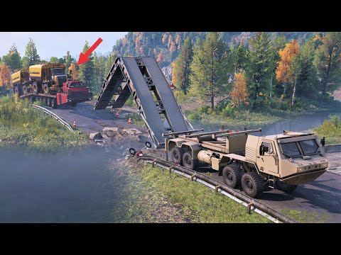 SnowRunner - TX 8x8 Military Truck Mobile Bridge - Maz 7907 24x24 Cross ...