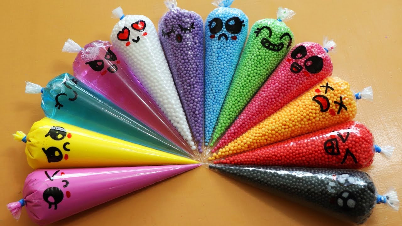 Mixing Slime with Piping Bags! Most Satisfying Slime Video★ASMR★#225 ...