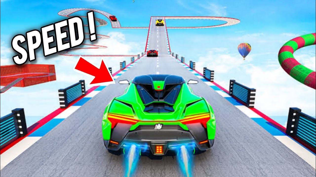 Car Stunt Ramp Game Full Speed | Racing Games | Car Games | Gameplay ...