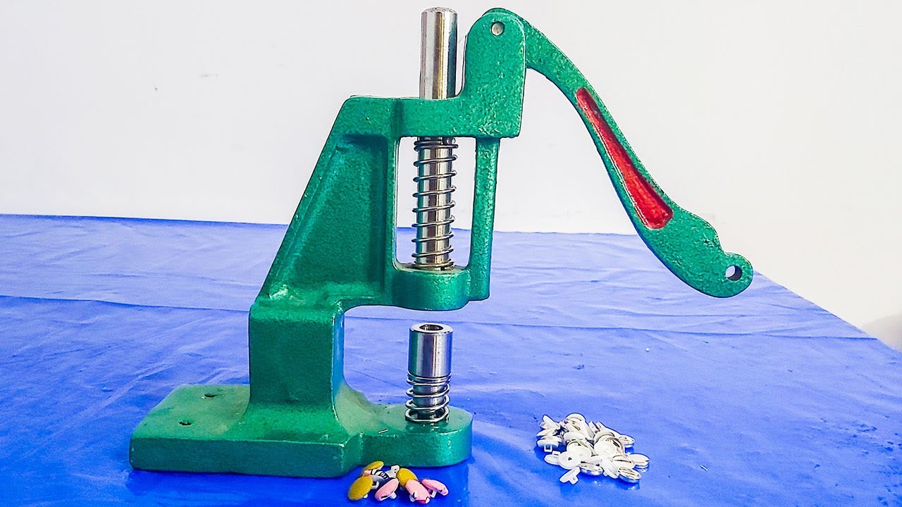 CIN 220 DELTA Fabric Button Making Machine Review | Made In India - YouTube