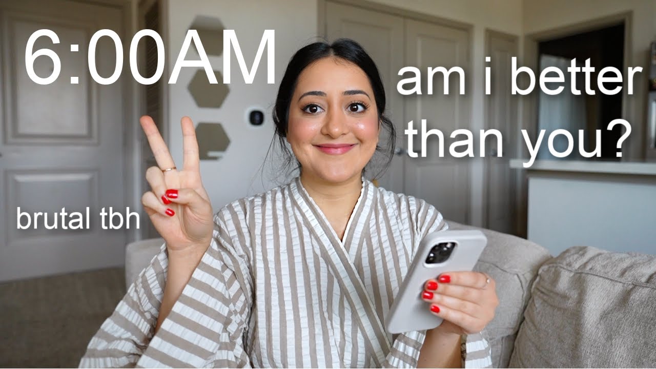 i try waking up at 6AM for a week (building a better morning routine ...