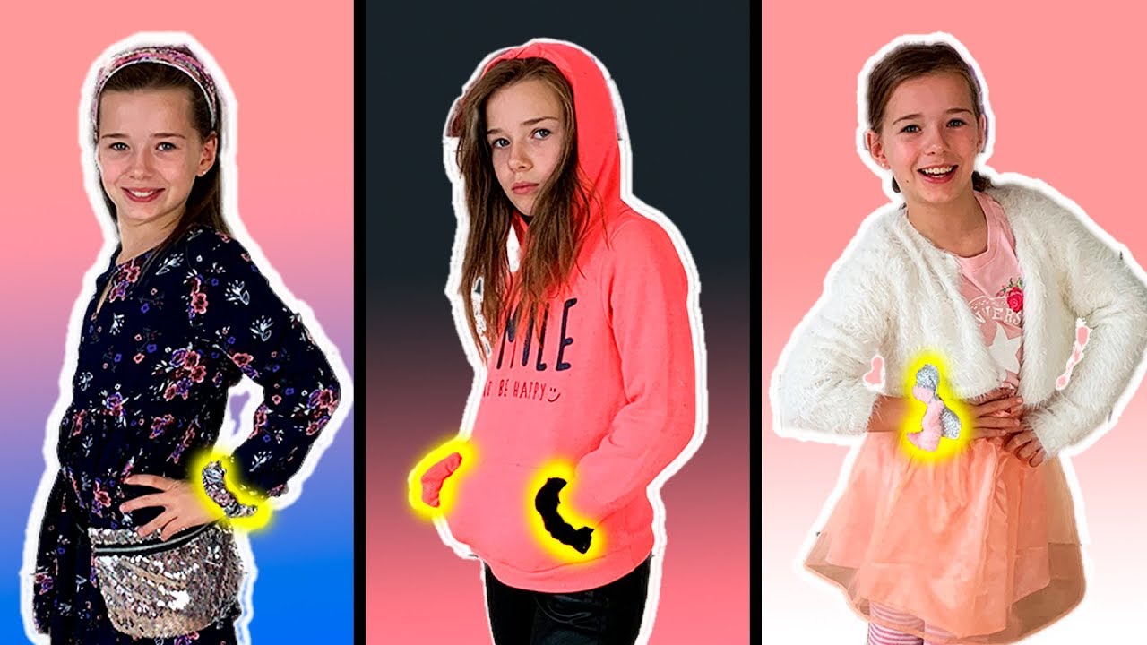 SCRUNCHIE Outfit Challenge 👗 2 Scrunchies = 1 Outfit! Lulu & Leon - YouTube