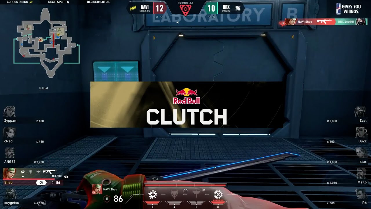 NaVi Shao 1v3 clutch against DRX | VALORANT Champions 2023 - YouTube