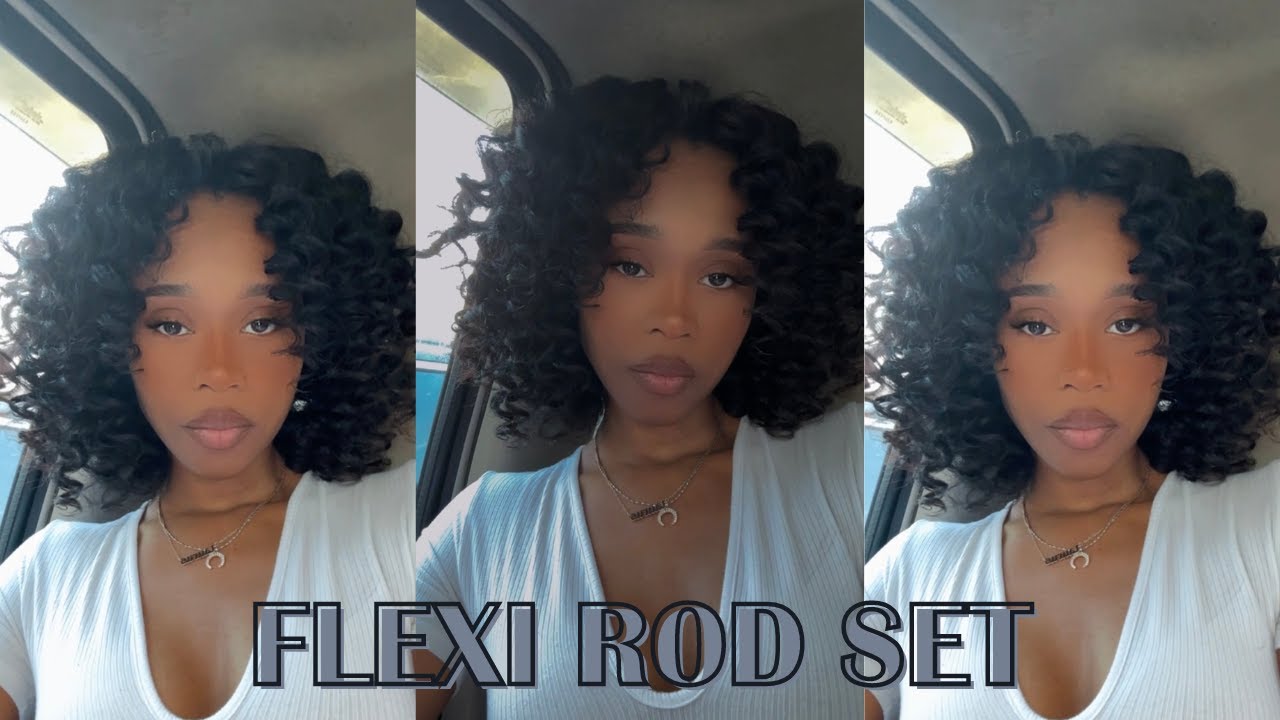 HOW TO: EASY FLEXI ROD SET ON DRY HAIR | NATURAL HAIR - YouTube