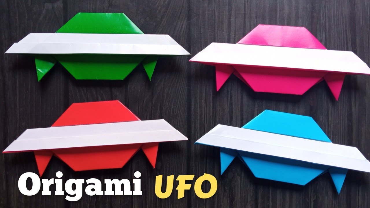Easy Origami UFO - Origami Alien Spaceship - Origami For Beginners ...