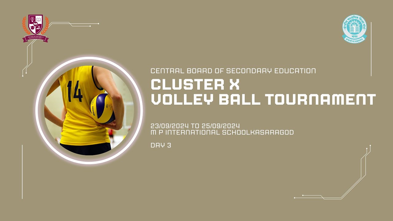 CBSE CLUSTER X VOLLEYBALL TOURNAMENT -2024-25 - YouTube