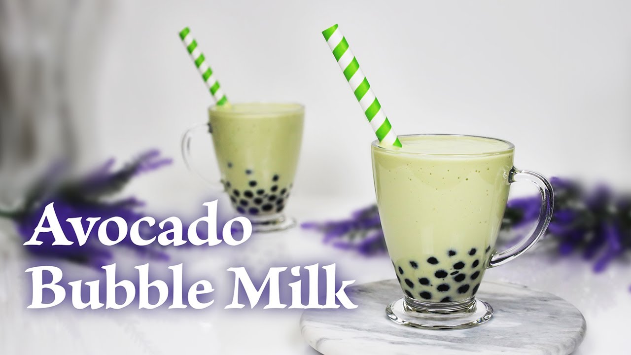 Avocado Bubble Tea Smoothie Recipe | Bryont Blog