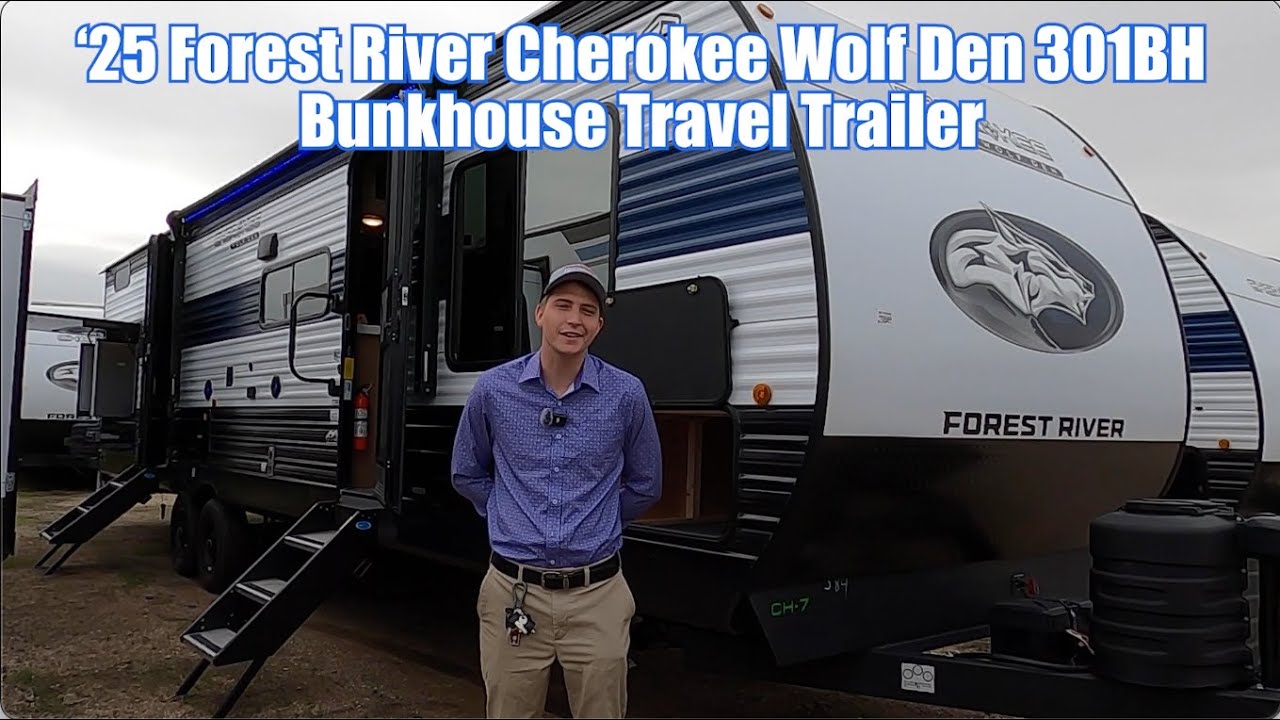 2025 Forest River Cherokee Wolf Den 301BH Bunkhouse Travel Trailer ...