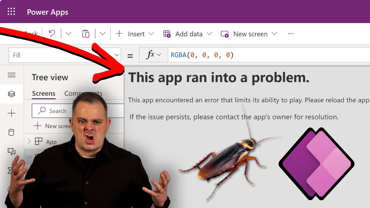Power Apps Error Says this App Ran into a Problem - YouTube