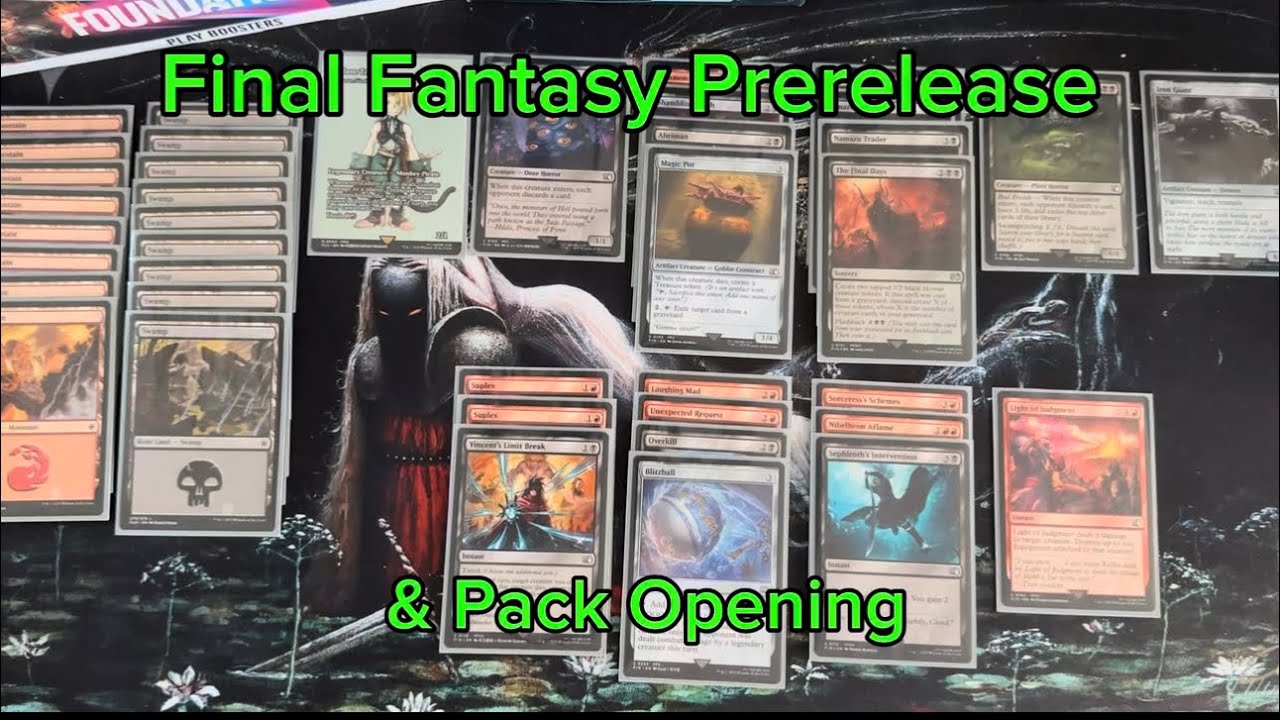 Final Fantasy Prerelease & Pack Opening - YouTube