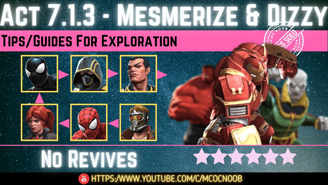 MCOC: Act 7.1.3 - Mesmerize & Dizzy - Tips/Guides - No Revives - Story ...