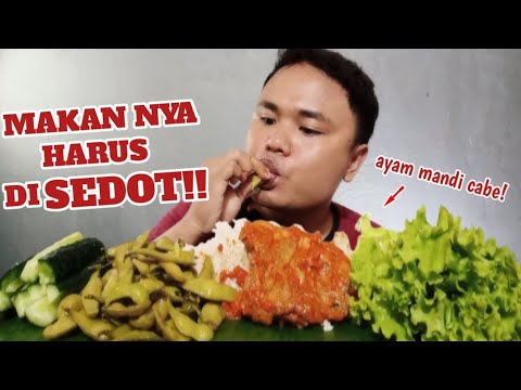 NIKMAT NYA LUAR BIASA‼️ MUKBANG KACANG KEDELAI + AYAM GORENG SAMBEL ...
