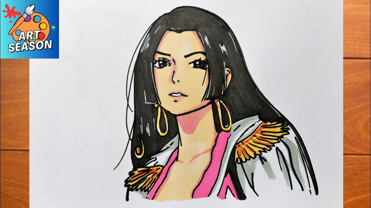 How to Draw Boa Hancock from One Piece - YouTube