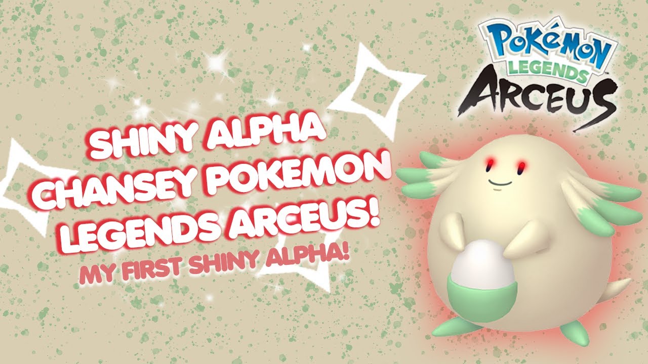 Shiny Alpha Chansey in Pokemon Legends Arceus! My First Shiny Alpha ...