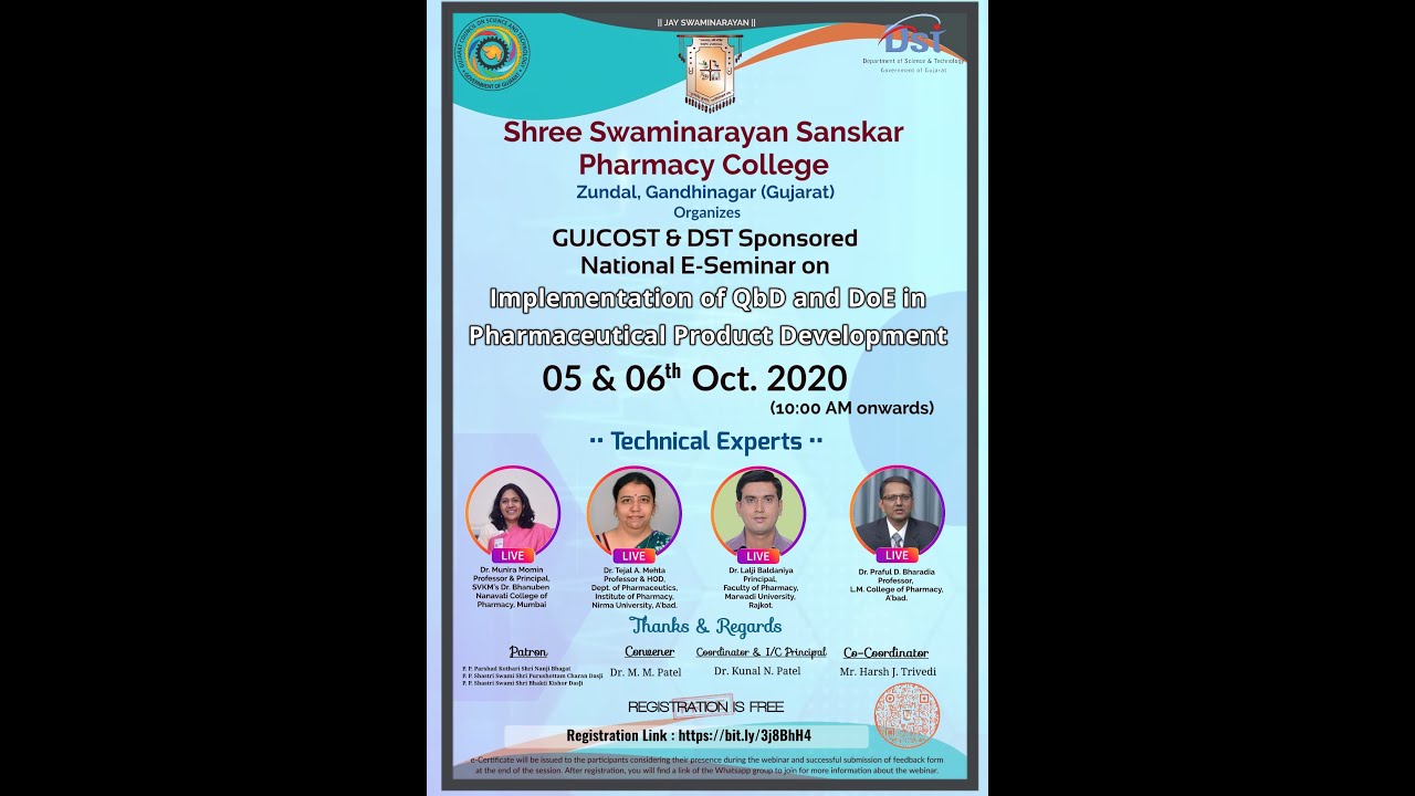 Implementation of QbD and DoE in Pharmaceutical Product Development ...