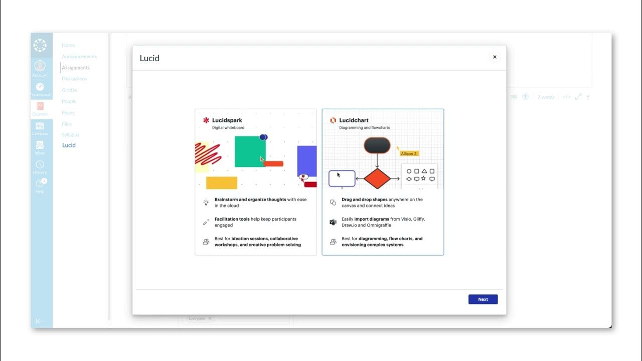How to add Lucid activities to Canvas Assignments: Instructor Video ...