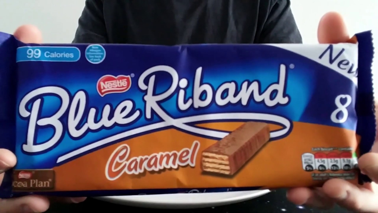 Nestlé Blue Riband Caramel Review - YouTube