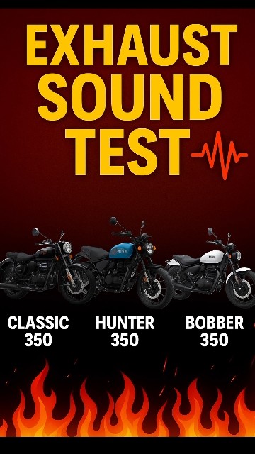 Bullet Sound Battle 🔊 Classic 350 vs Hunter 350 vs Bobber 350 - YouTube