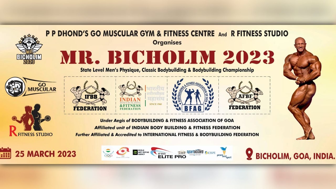 Mr. BICHOLIM 2023 Part-1 | P P Dhond's Go Muscular Gym & R Fitness ...