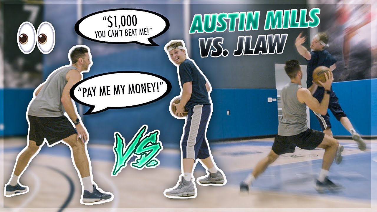 1v1 Against Austin Mills Gets Intense! 😱| Jordan Lawley Basketball ...