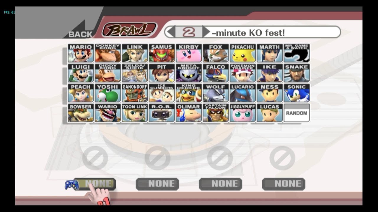 Super Smash Bros. Brawl - New Menu System - YouTube