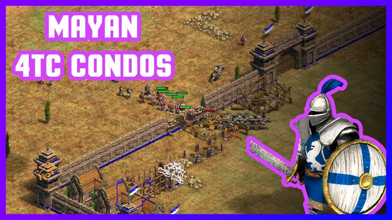 AoE2 Arena Gameplay: 4TC Condos as Mayans - YouTube