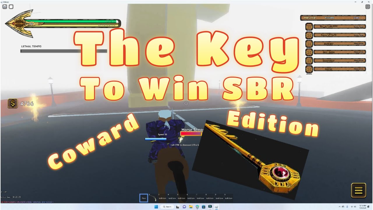 ROBLOX[YBA] How to beat SBR Coward Edition - YouTube