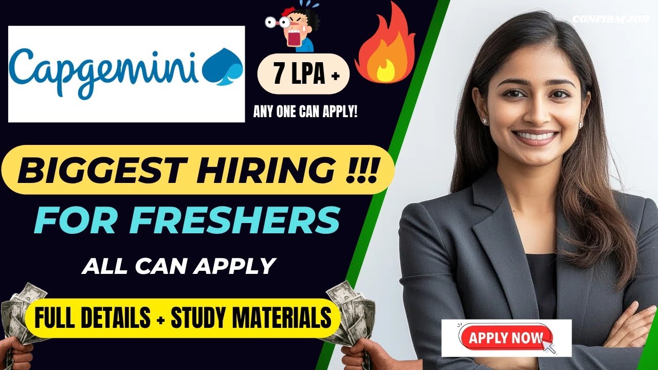 Capgemini 🤯🔥 Latest Hiring For Freshers #hiring #offcampusdrive # ...