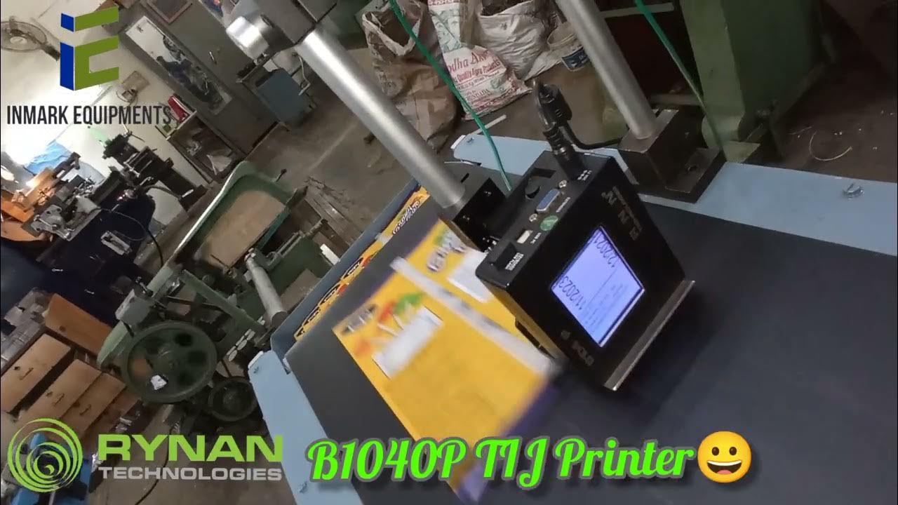 Friction Feeder Conveyor With Batch Coding Machine B1040P - YouTube