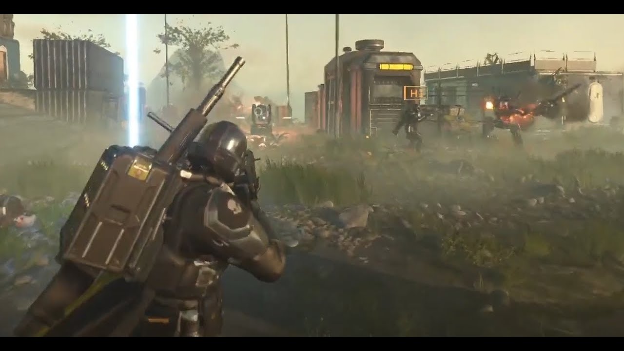 HELLDIVER Combat Footage [] Science Team Exfil on Mantes - YouTube