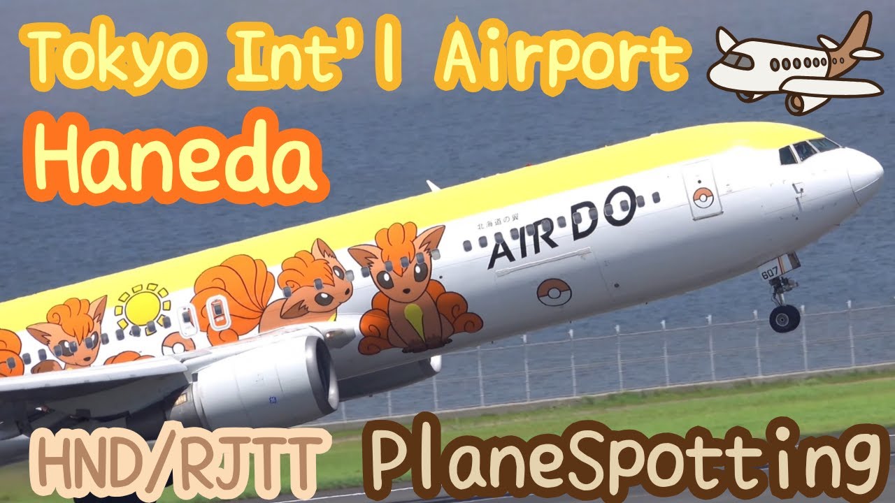 🇯🇵🦊Rokon Jet & Star Wars C-3PO🛫 [HND/RJTT] Planespotting at Tokyo ...