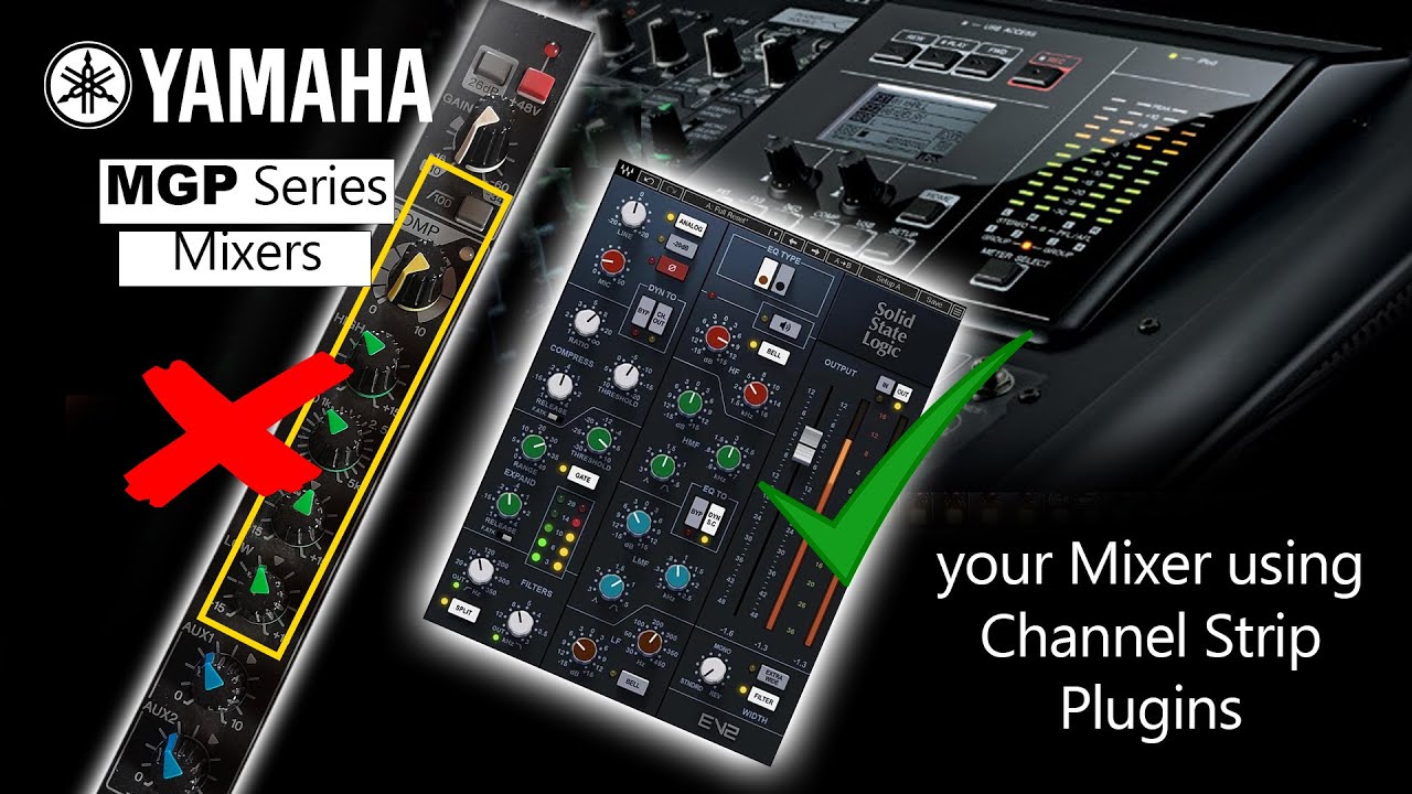 Insert Waves SuperRack Performer on the Yamaha mgp32x Vocal channal - YouTube