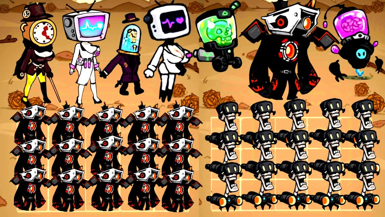 Max Level in Merge Camera Clash Gameplay Merge Skibidi Toilet ...