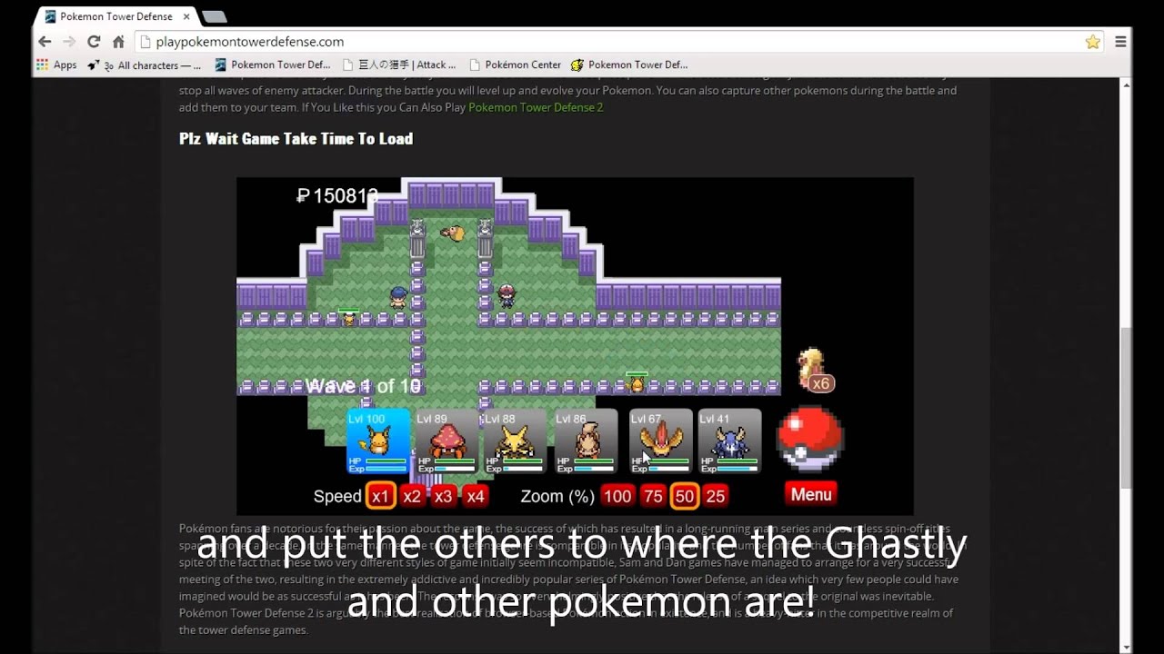 Pokemon Tower Defense - How to beat Poke Tower 2 - YouTube