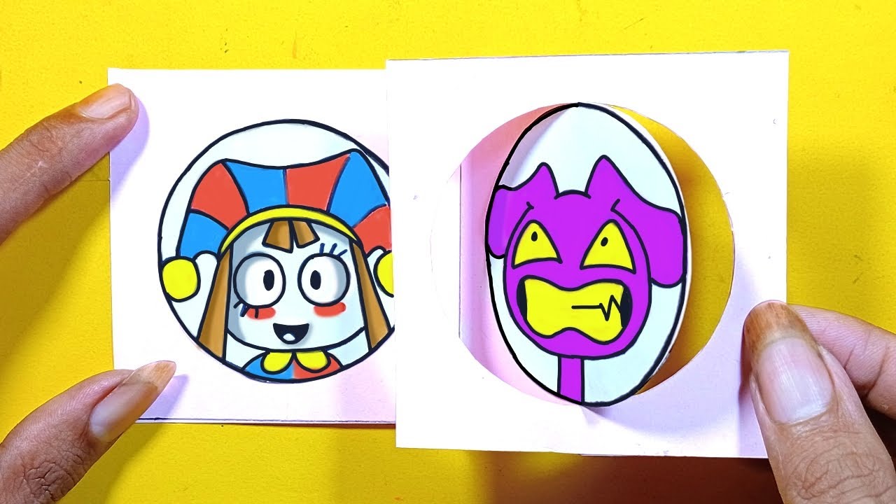 PAPER CRAFT ( POMNI, RAGATHA, JAX ) THE AMAZING DIGITAL CIRCUS TRICK TO ...