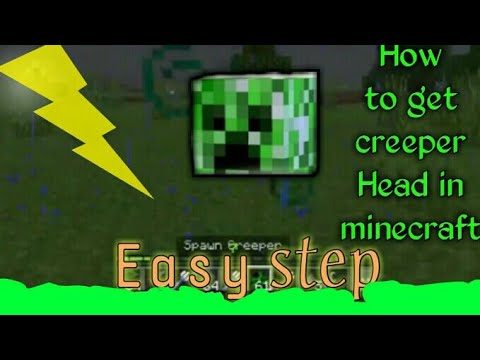 How To get creeper Head|Minecraft|Easy - YouTube