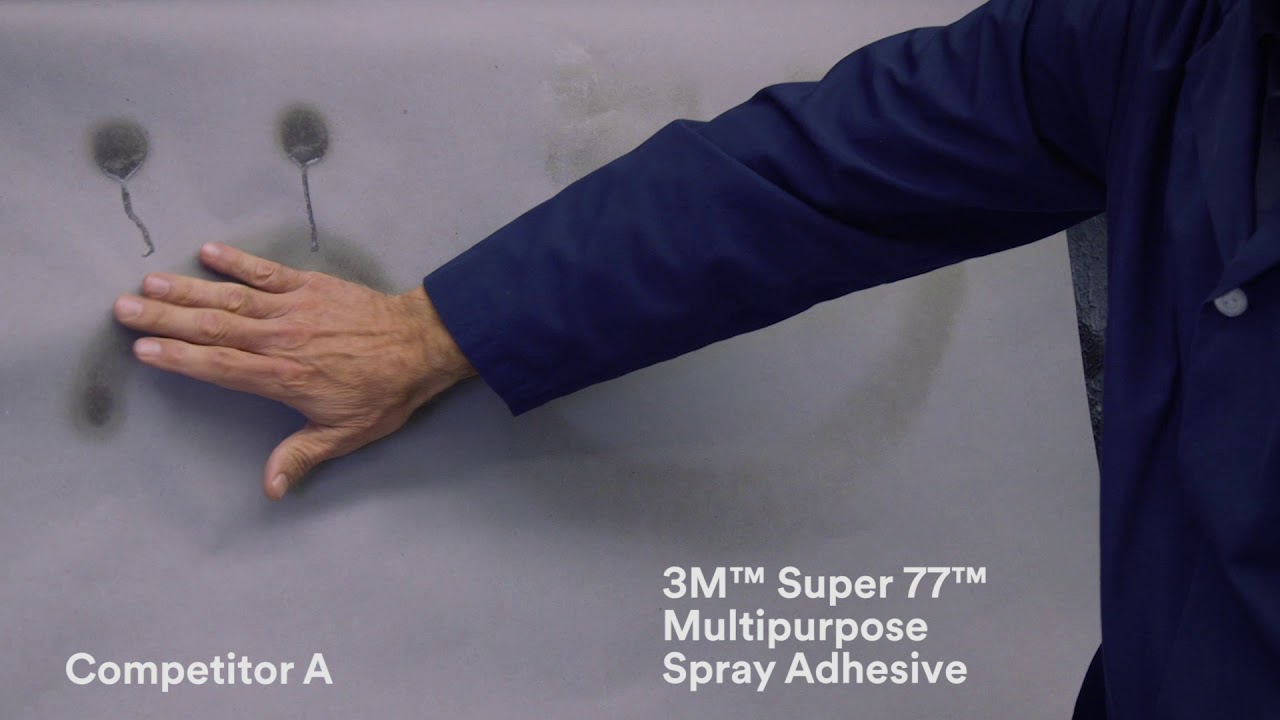 3M Video - Super 77 Multipurpose Spray Adhesive - YouTube