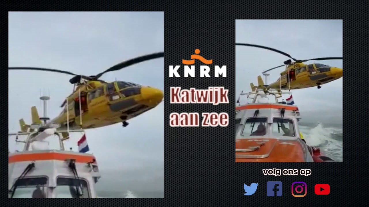Knrm katwijk helicopter hoist - YouTube