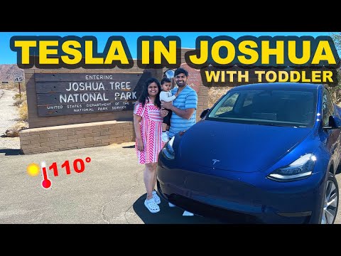 IRVINE TO JOSHUA TREE ROADTRIP IN Tesla Model Y | Traveling with a ...