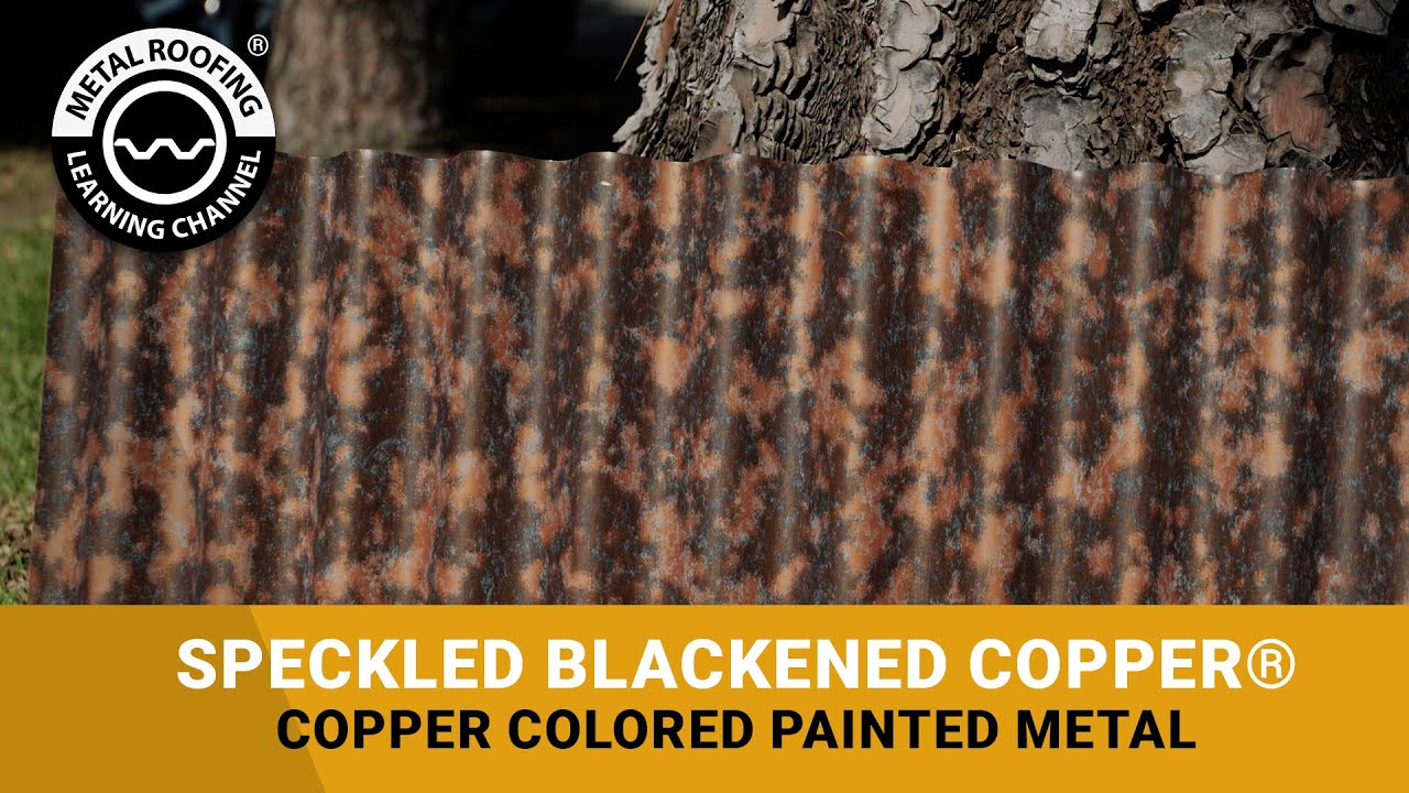Speckled Blackened Copper: Metal Panels That Look Like A Brown Patina ...