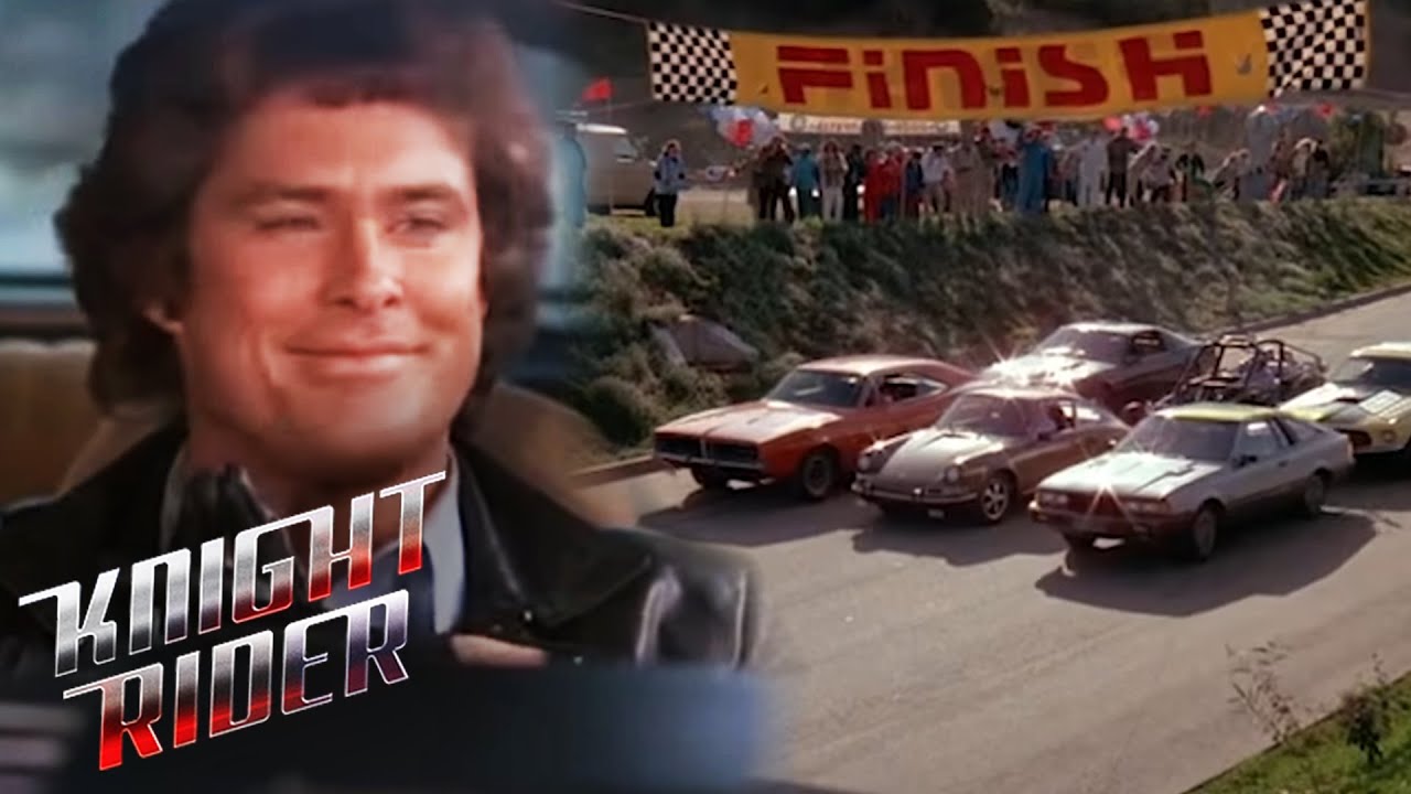 Michael and KITT Enter The Alternative 2000 Race | Knight Rider - YouTube