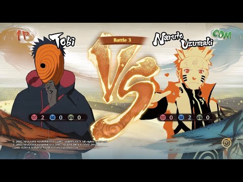 TOBI VS NARUTO | ULTIMATE NINJA STORM 4 - YouTube