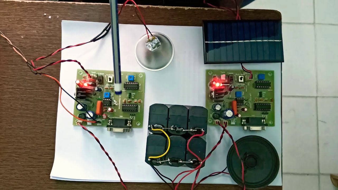 Lifi module using for audio transmission - YouTube