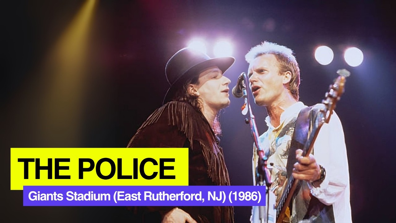 The Police - Full Concert | Live at Giants Stadium (East Rutherford NJ ...