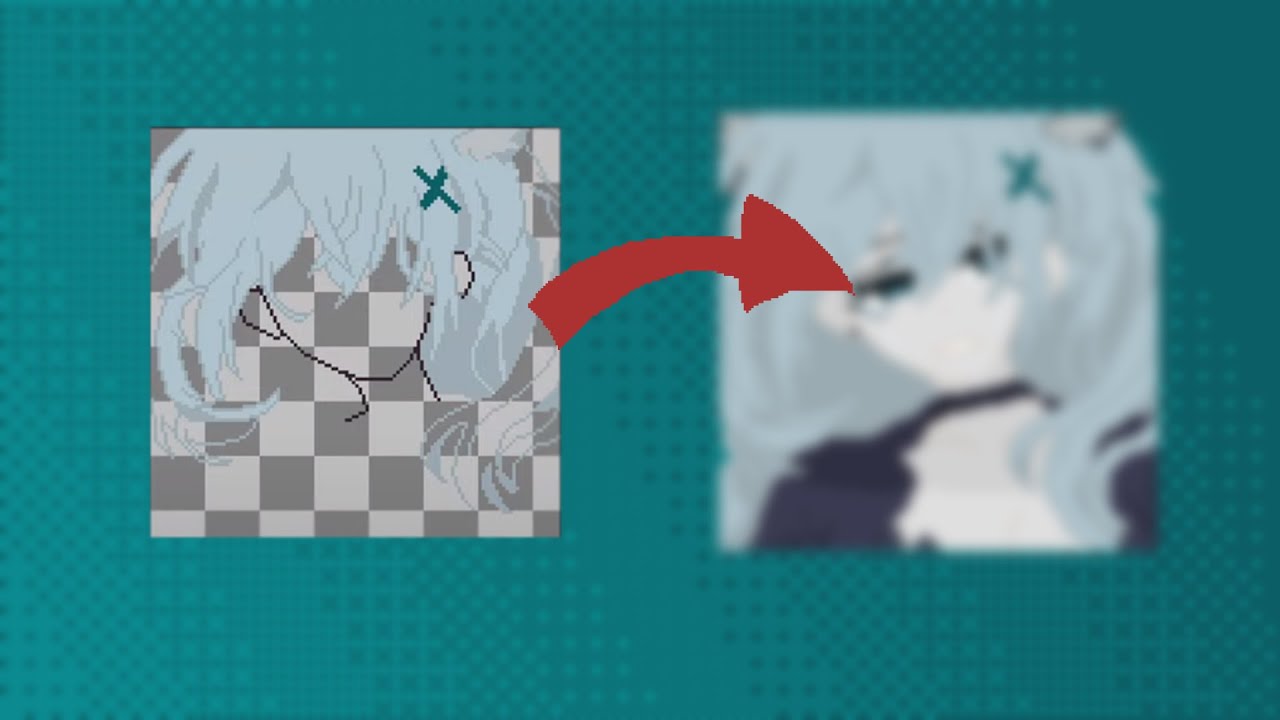 【Aseprite Pixel Art Stream】Drawing Shiroko Terror from Blue Archive Pt ...