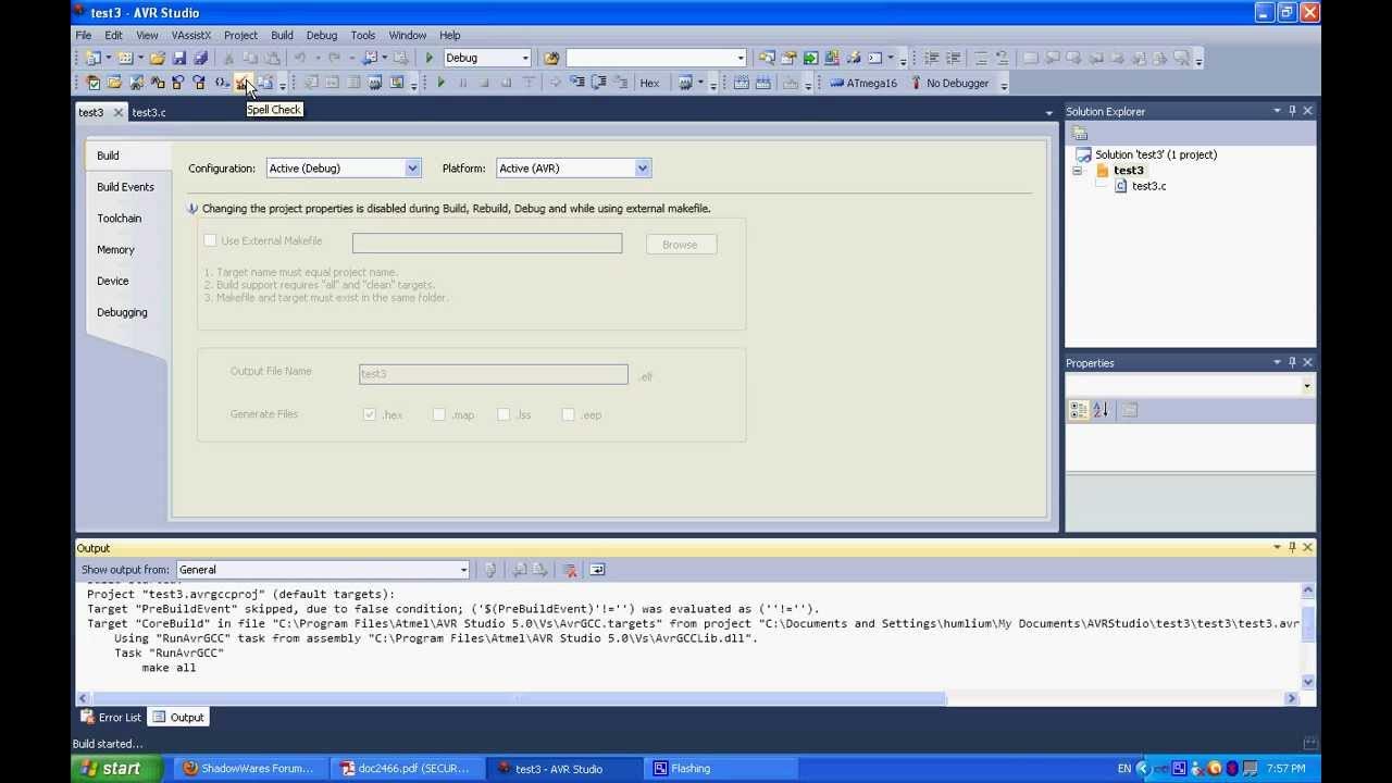 jabjoodmcu#4 AVR STUDIO 5 USART Transmit - YouTube